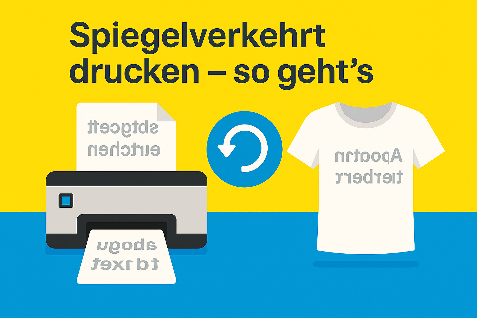 Spiegelverkehrt drucken – so funktioniert’s einfach