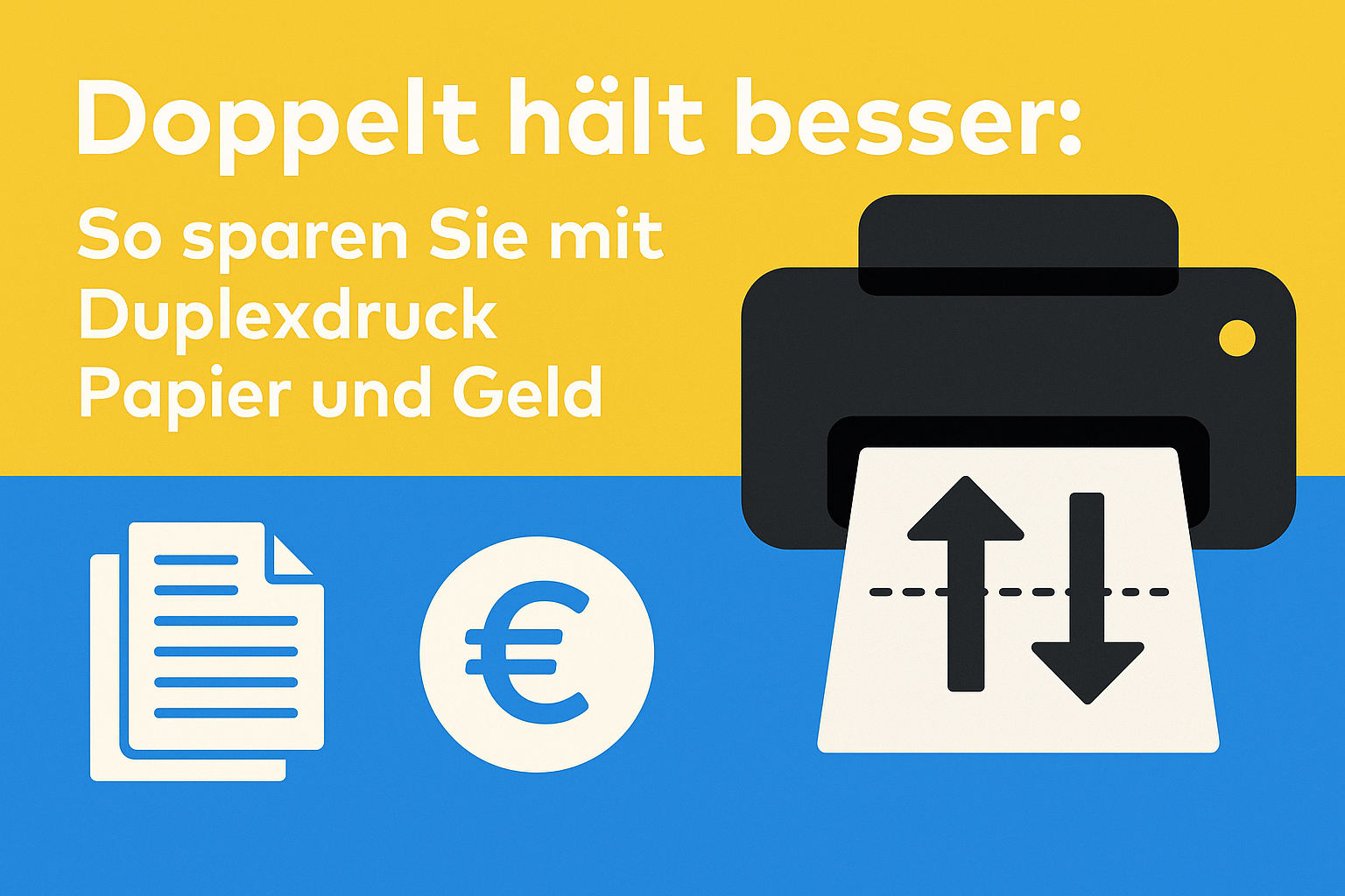 Papier & Geld sparen mit Duplexdruck